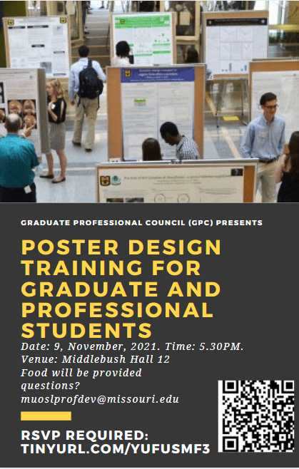 Poster Design Training // Graduate Professional Council // University ...